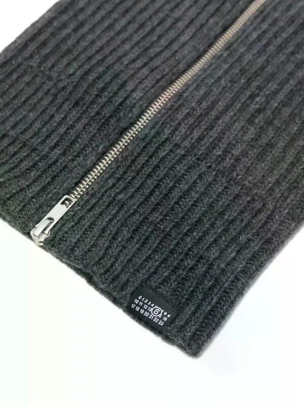 MAISON MARGIELA Ribbed-knit Zip-up Neck Warmer