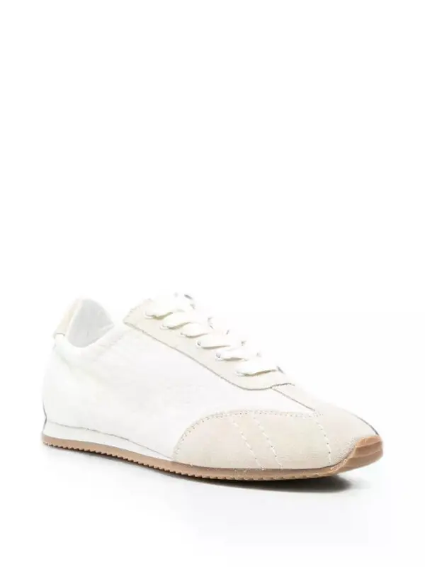 TOTEME Flex Panelled Lace-up Sneakers - Neutrals