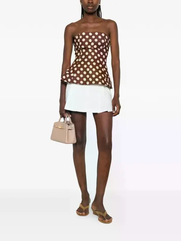 ACTUALEE Pleated High-waisted Skirt