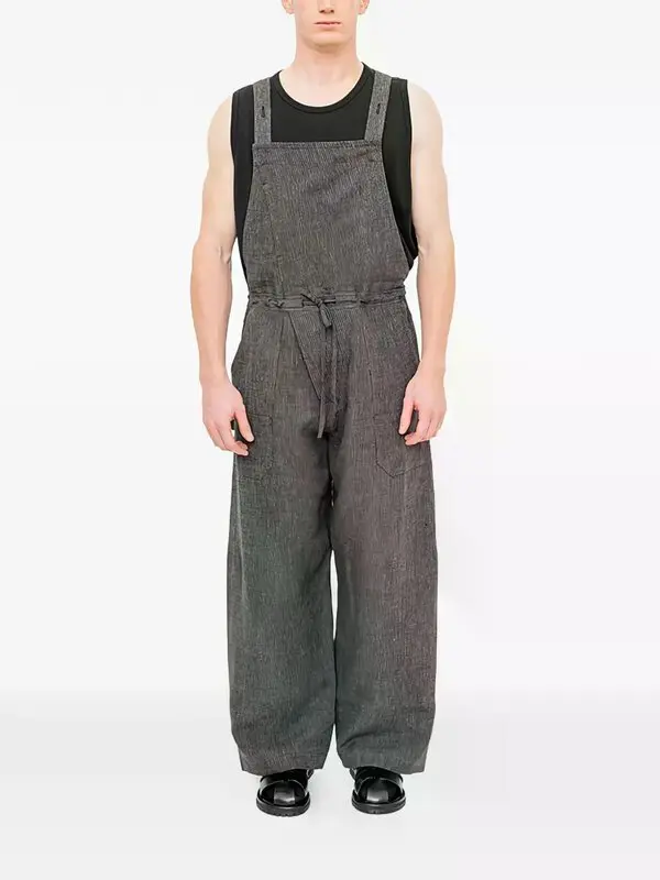 JAN JAN VAN ESSCHE Striped Wide-leg Dungarees