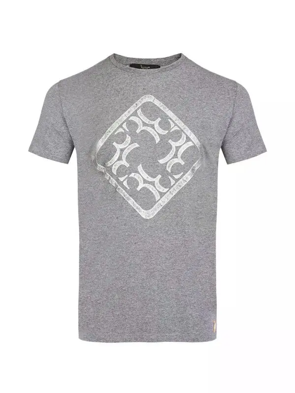 BILLIONAIRE Roger Logo-print Cotton T-shirt - Grey