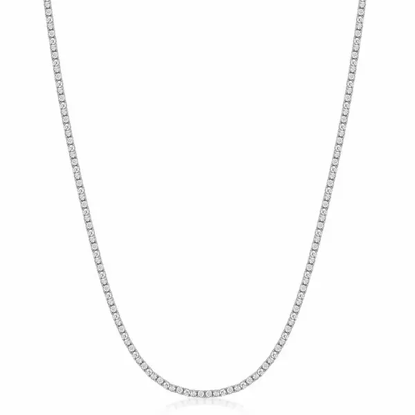 NIALAYA JEWELRY Mini Tennis Choker - Silver