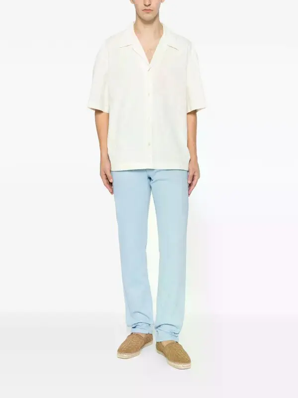 Brioni Five-pocket Jeans With Logo Patch