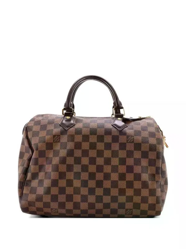 LOUIS VUITTON Speedy 30 Satchel Handbag - Brown