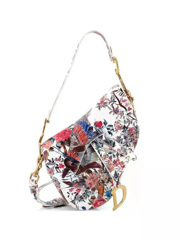 Dior Saddle Handbag With Strap - Multicolour