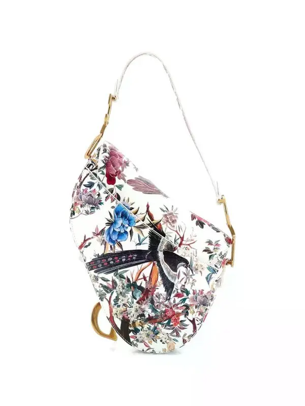 Dior Saddle Handbag With Strap - Multicolour