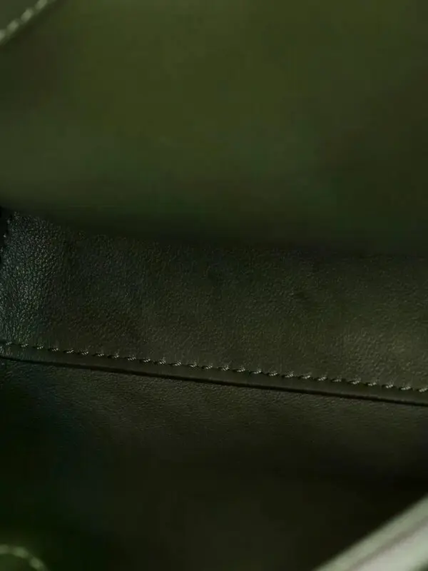 Celine 16 Top Handle Bag In Smooth Calfskin - Green