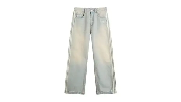 Adidas Vintage Denim Jeans With Side Stripes