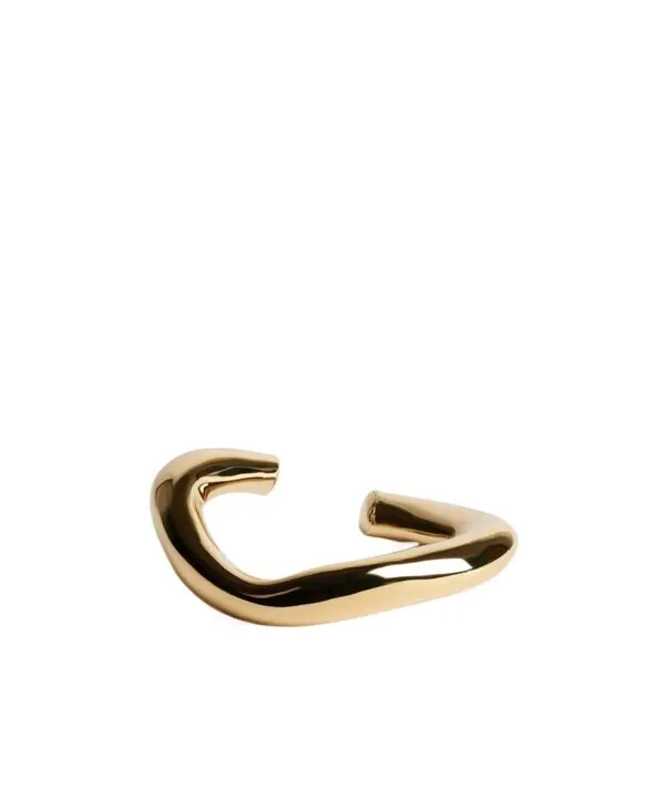 Balenciaga Cuff In Shiny Gold - Bright Gold