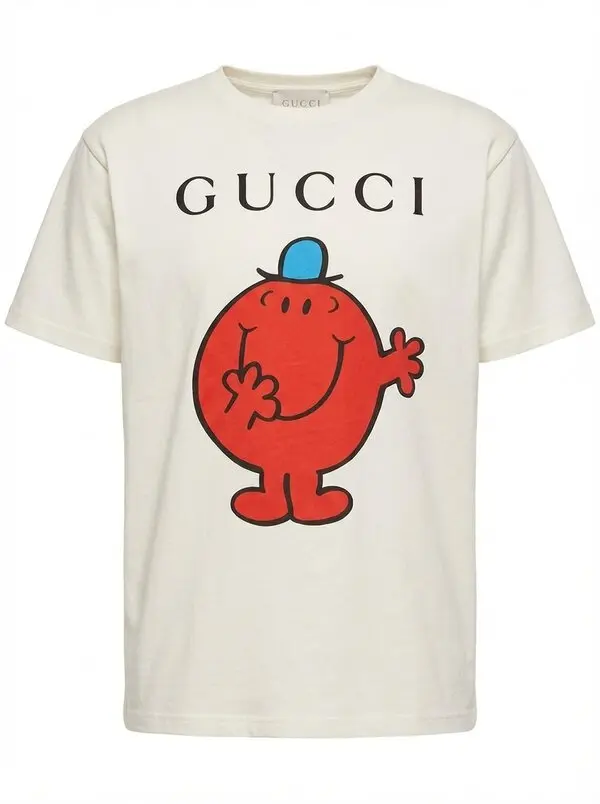 Gucci Cotton T-shirt With Mr. Little Miss Print - White