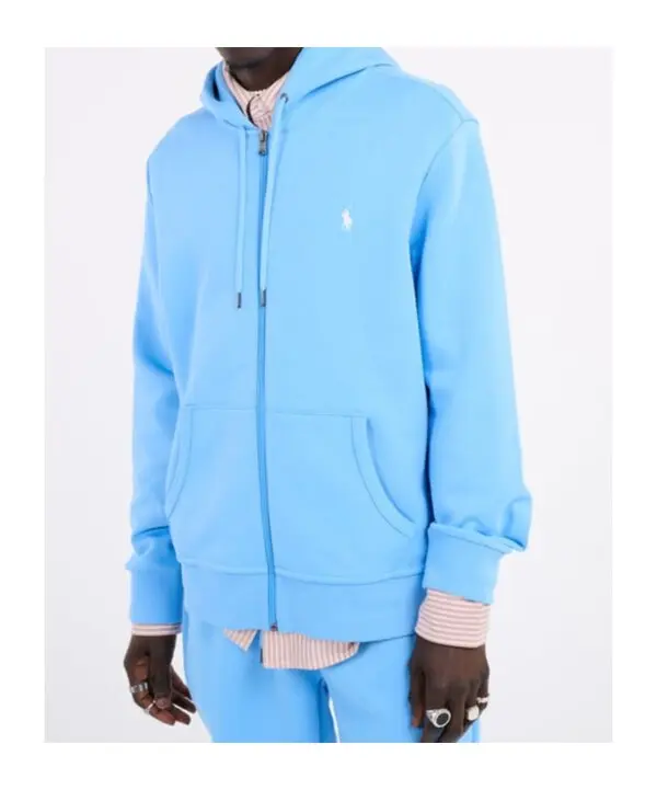 Polo Ralph Lauren Zip-up Logo Hoodie - Blue