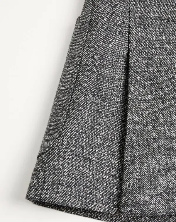Valentino Garavani Single-breasted Mouliné Wool Jacket