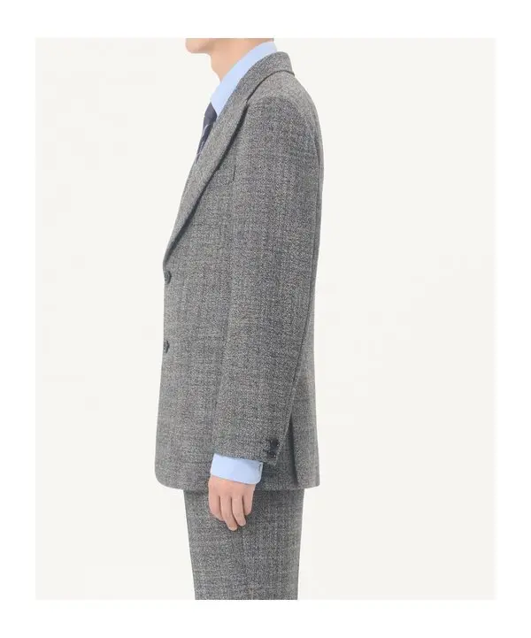 Valentino Garavani Single-breasted Mouliné Wool Jacket