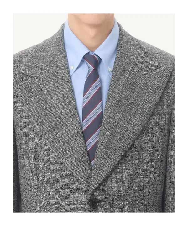 Valentino Garavani Single-breasted Mouliné Wool Jacket
