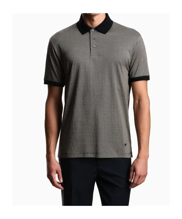 Emporio Armani Patterned Polo Shirt