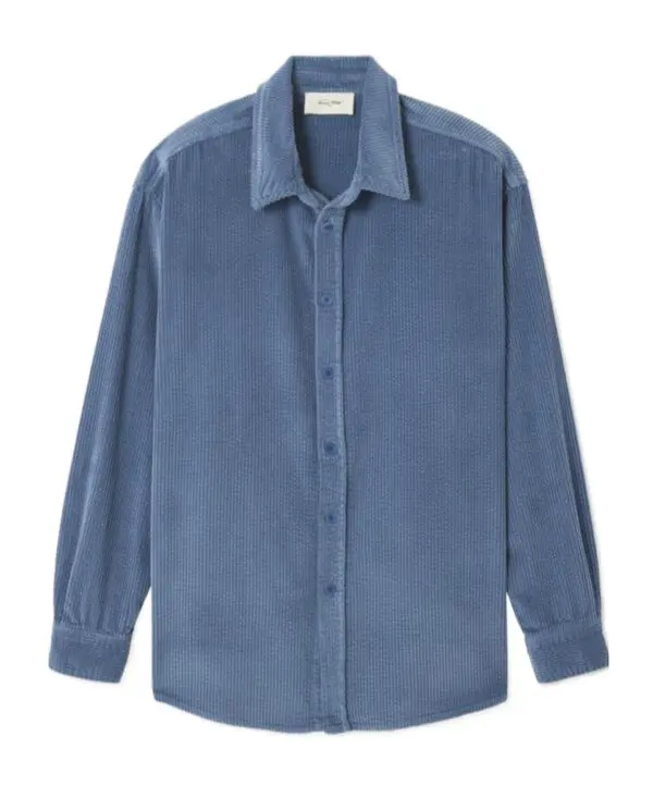 American Vintage Padow Corduroy Shirt - Blue