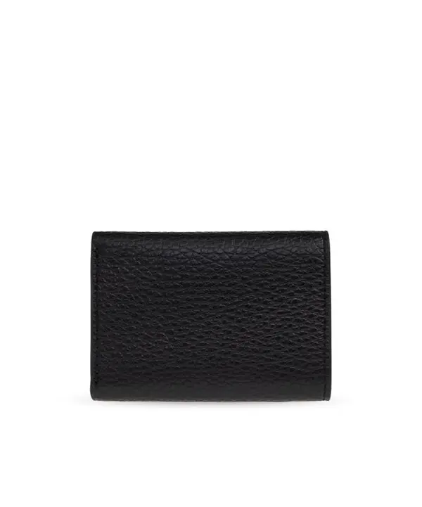 Furla Idea Logo Plaque Small Wallet - Black