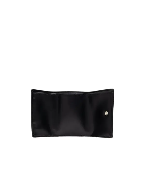 Furla Idea Logo Plaque Small Wallet - Black