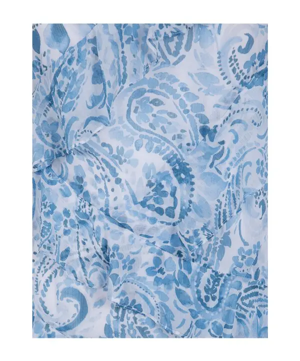 Ralph Lauren Ruffled Paisley Mini Dress