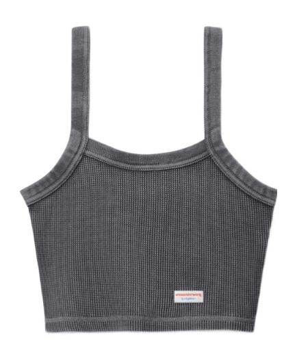 Alexander Wang Waffle-knit Cami Tank - Gray