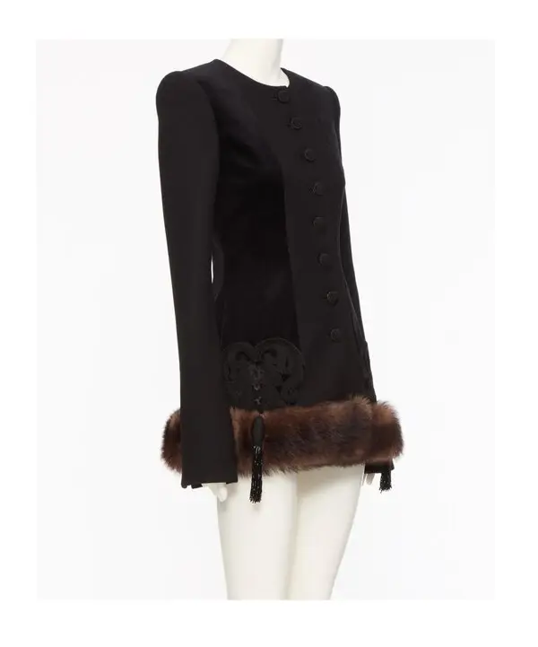 Valentino Garavani Button-up Tassel Detailed Dress