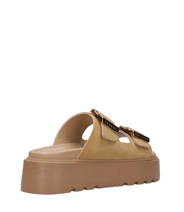 Casadei Platform Sandals With Double Buckle Straps
