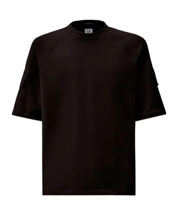 C.P. COMPANY Series Stretch Fleece Short Sleeve Sweatshirt
