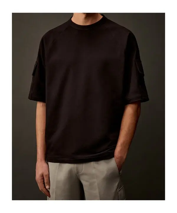 C.P. COMPANY Series Stretch Fleece Short Sleeve Sweatshirt