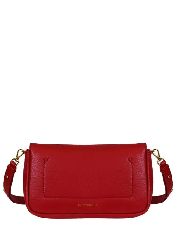 COCCINELLE Leather Shoulder Bag With Flap Closure