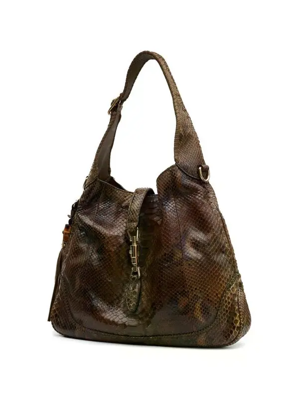 Gucci Jackie Python Tote Bag