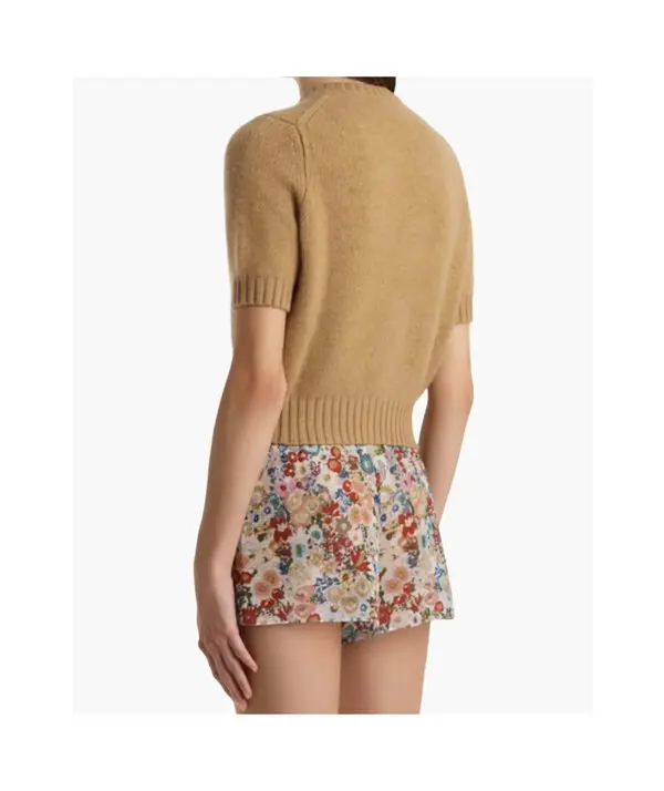 Khaite Nora Short-sleeved Cashmere Cardigan