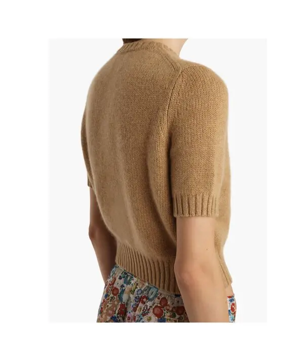 Khaite Nora Short-sleeved Cashmere Cardigan