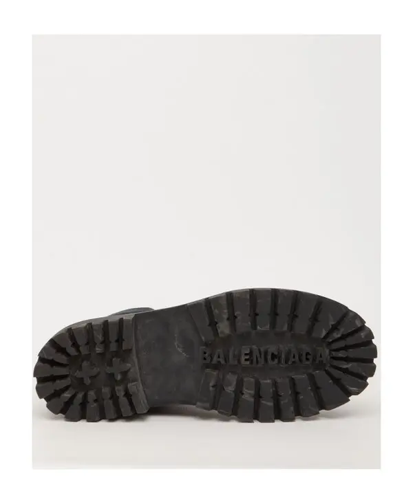 Balenciaga Worn-out Effect Combat Boots