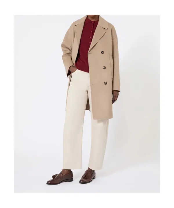 Max Mara Long-sleeved Collared Sweater With Mother-of-pearl Buttons