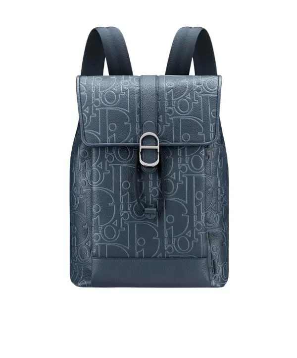 Dior Daily Backpack With Flap - Blue