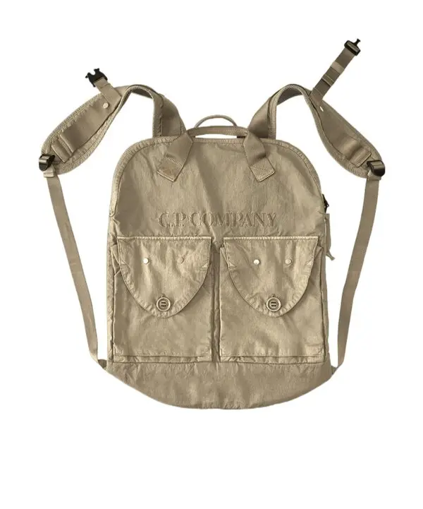 C.P. COMPANY Panama-r Mixed Zip Backpack - Dove-grey