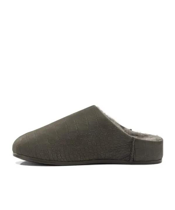 UGG Elea Textured Slip-on Slippers - Black