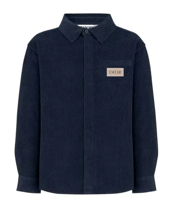 Dior Long-sleeved Jacket And Shirt - Navy Blue