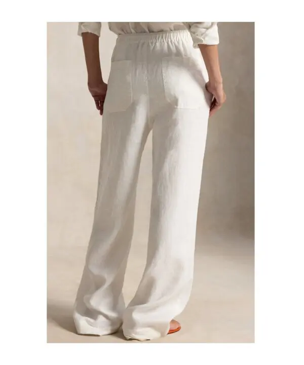 Ralph Lauren Polo Drawstring Wide-leg Pants - White