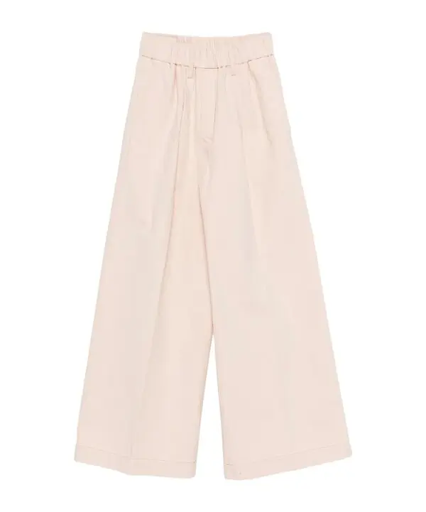 FORTE_FORTE Wide Leg Elastic Waist Pants