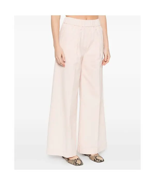 FORTE_FORTE Wide Leg Elastic Waist Pants