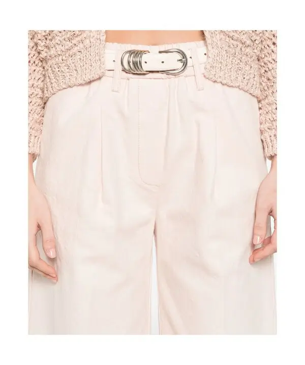 FORTE_FORTE Wide Leg Elastic Waist Pants