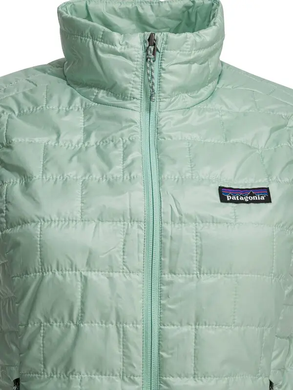 Patagonia Quilted Sleeveless Stand Collar Vest - Green