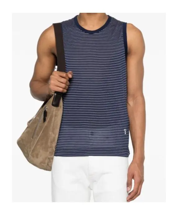 AMI Paris Striped Tank Top
