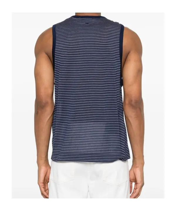 AMI Paris Striped Tank Top