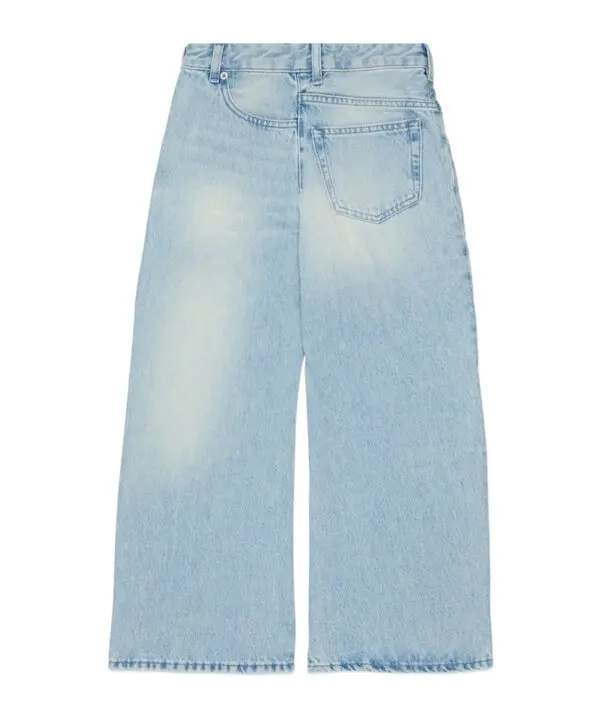 MAISON MARGIELA Logo Patch Wide-leg Jeans
