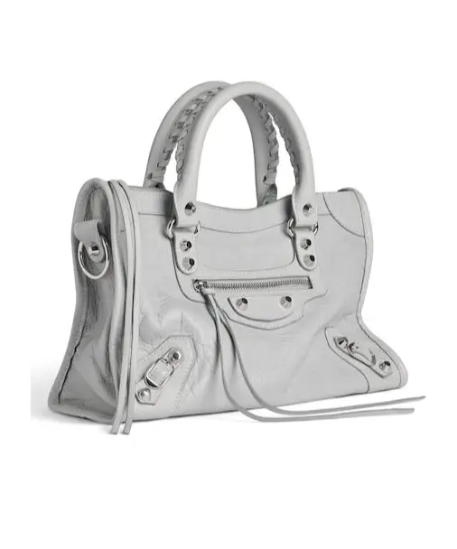 Balenciaga Small Le City Tote Bag - Light Grey