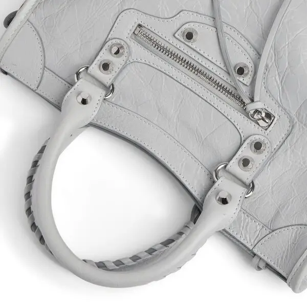 Balenciaga Small Le City Tote Bag - Light Grey