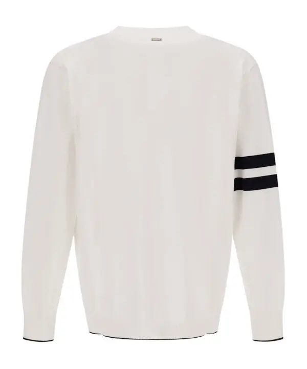 Herno Jacquard Logo Cardigan