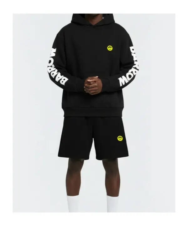 BARROW Iconic Hoodie With Oversized Logo - Black